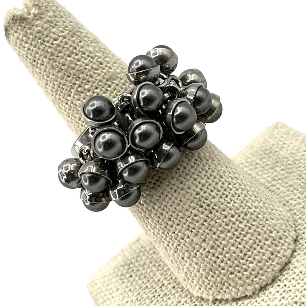 Swatch Bijoux Love Explosion Faux Gray Dangling Pearl… - Gem